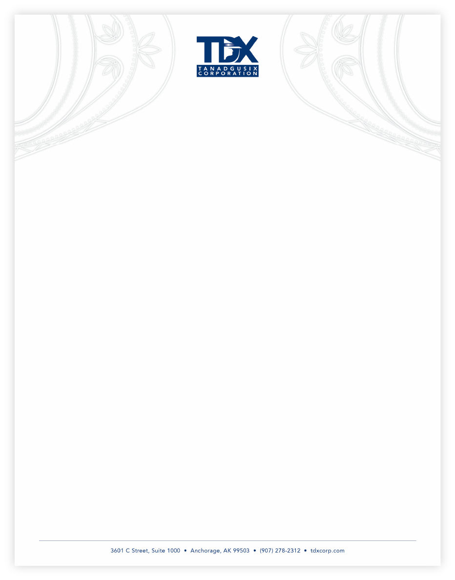 Letterhead & Templates – TDX